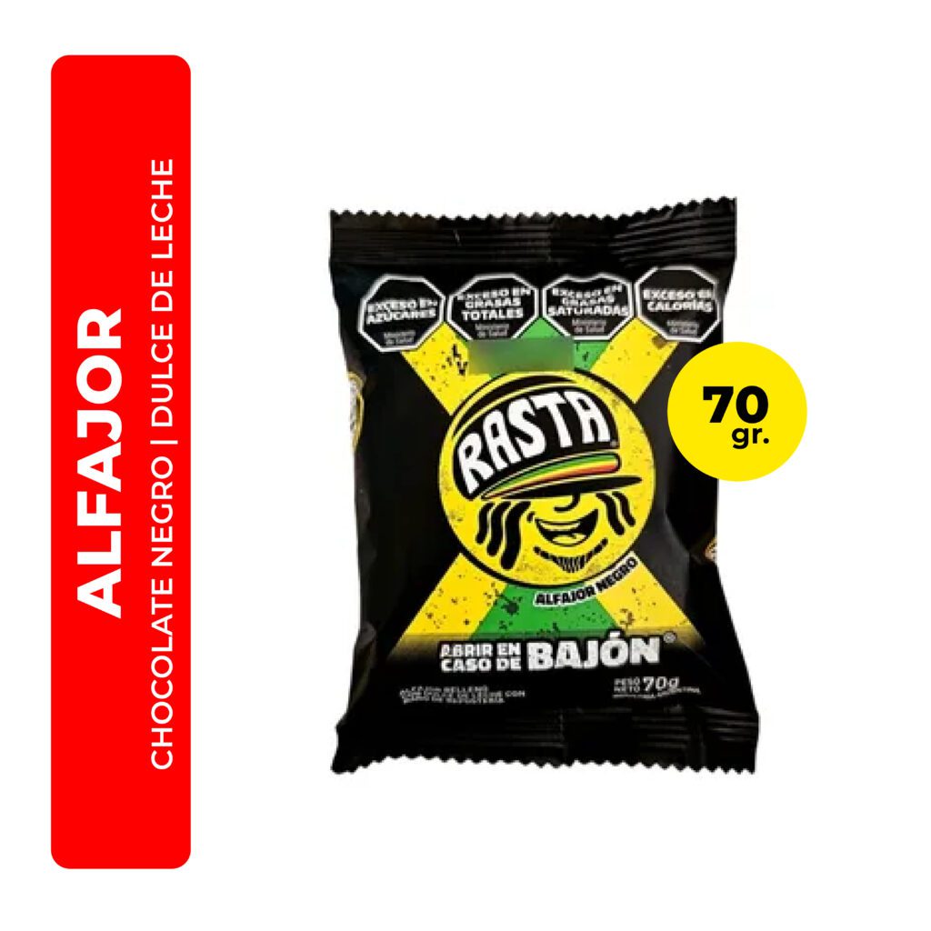 ALFAJOR RASTA NEGRO 70G - El Ahorro Online