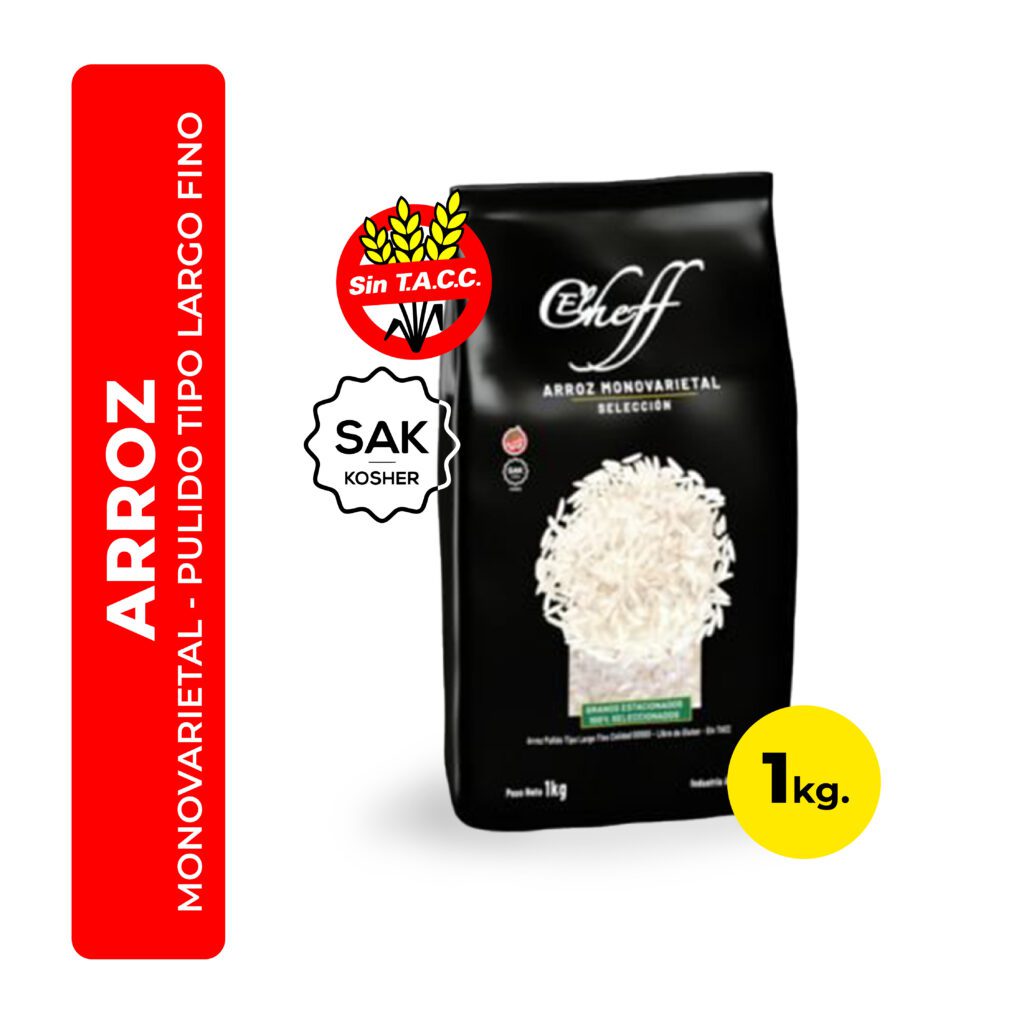 ARROZ LARGO FINO EL CHEFF 1K - El Ahorro Online