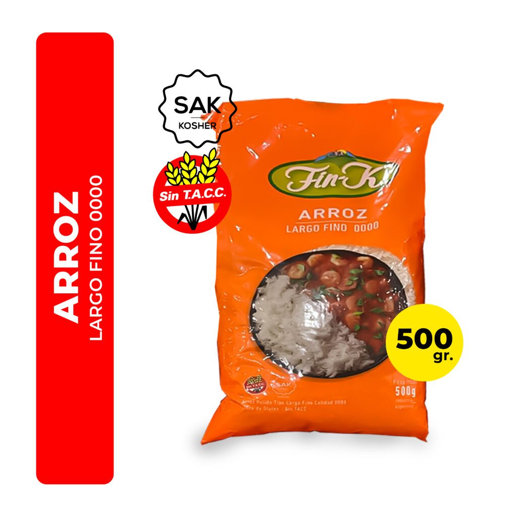 ARROZ LARGO FINO 0000 FIN-K 500G - El Ahorro Online