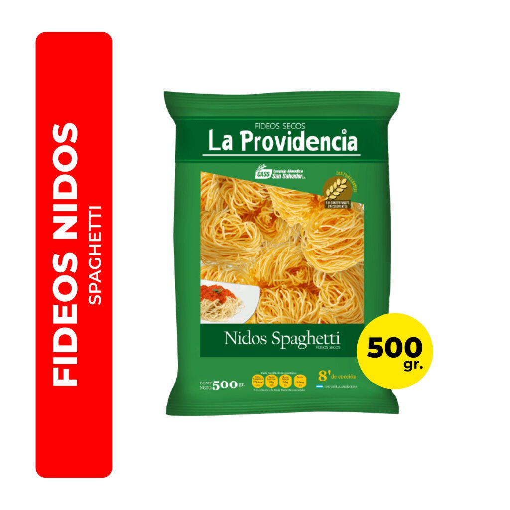 FIDEOS NIDO SPAGHETTI LA PROVIDENCIA 500G - El Ahorro Online