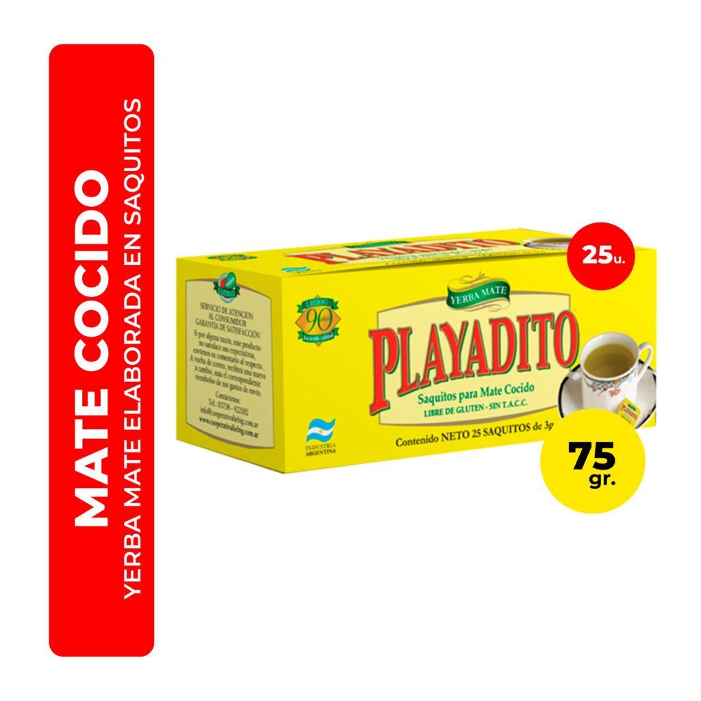 MATE COCIDO PLAYADITO 25U - El Ahorro Online