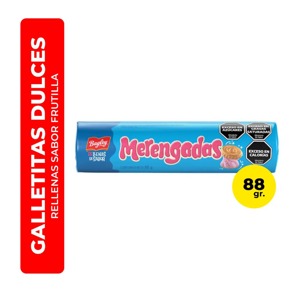GALLETITAS MERENGADAS FRUTILLA 88G - El Ahorro Online