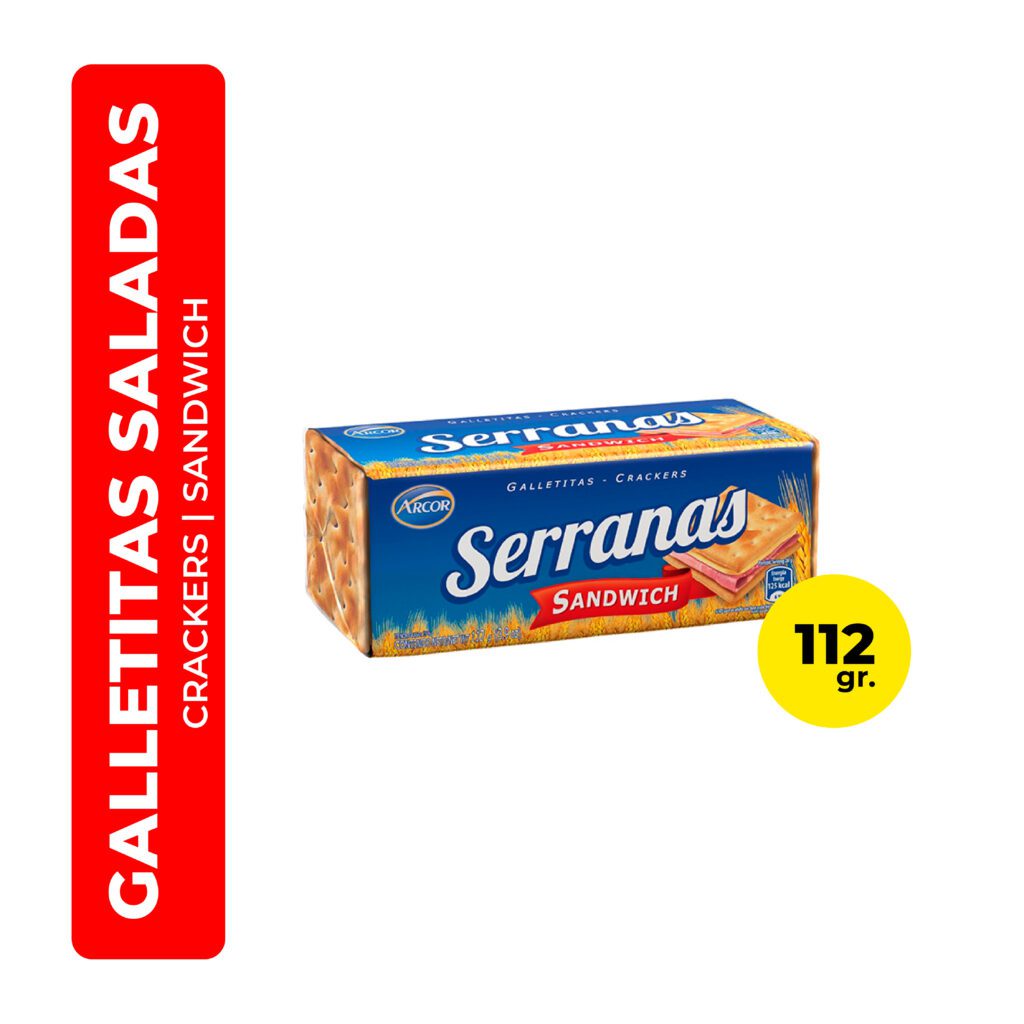 GALLETITAS SERRANAS SANDWICH 112G - El Ahorro Online