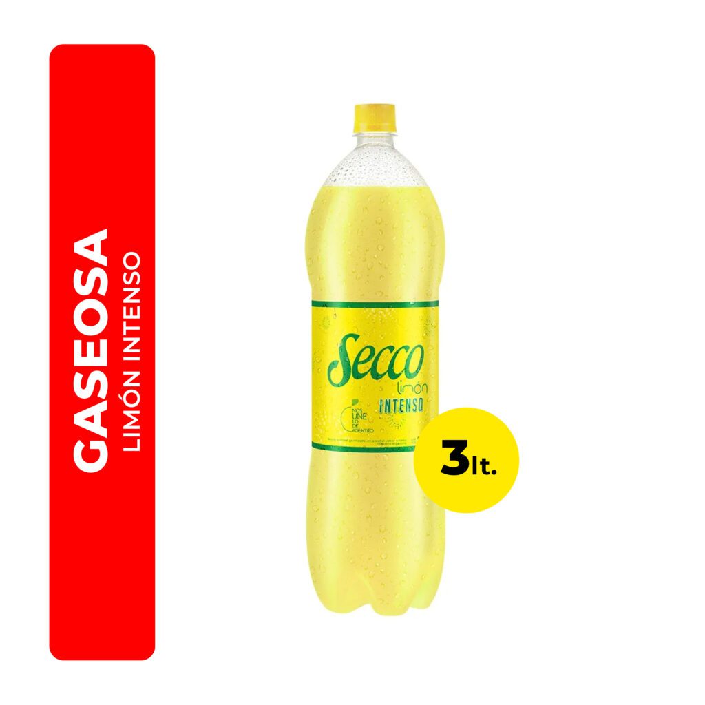 GASEOSA SECCO LIMÓN INTENSO 3L - El Ahorro Online