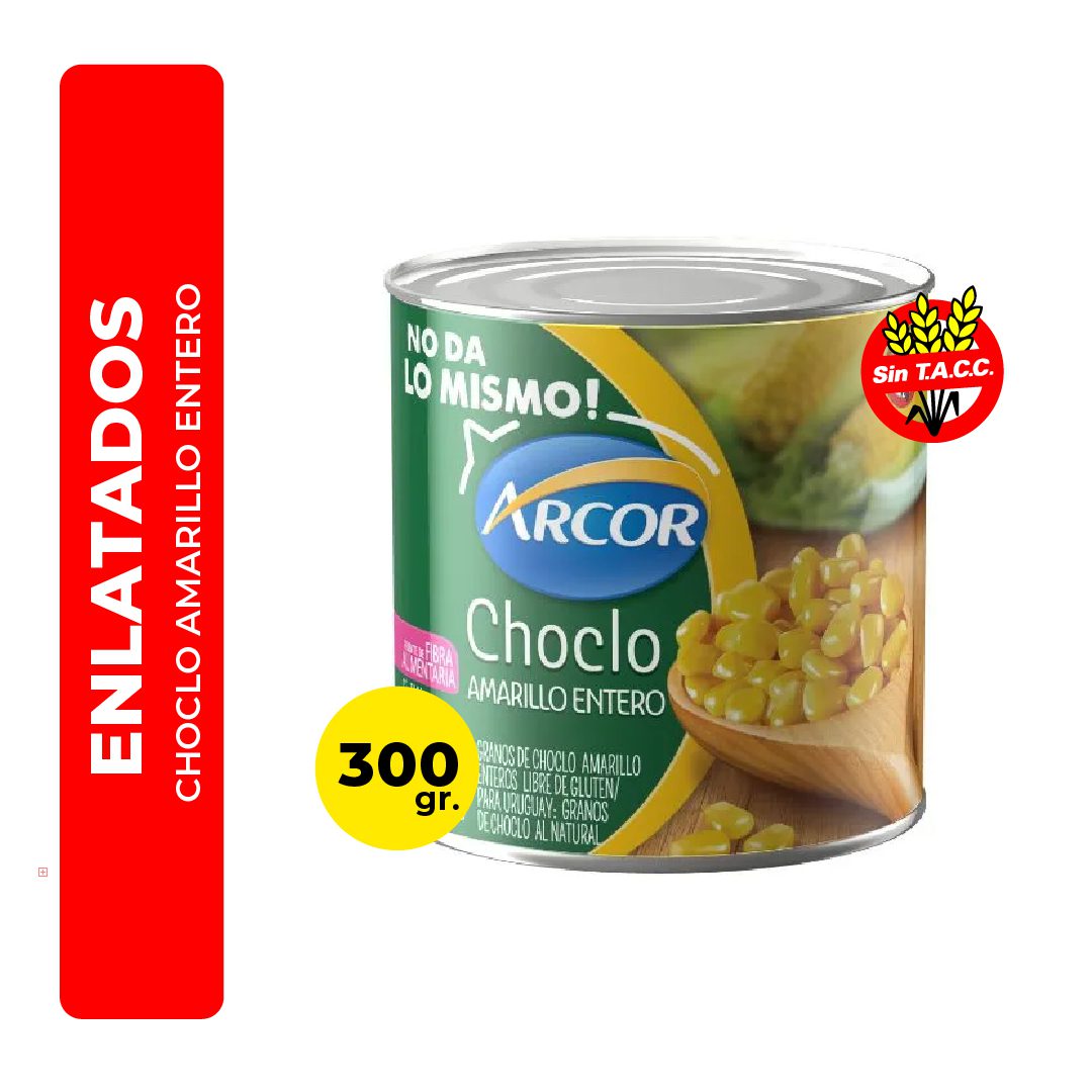 CHOCLO AMARILLO ENTERO ARCOR 300G - El Ahorro Online