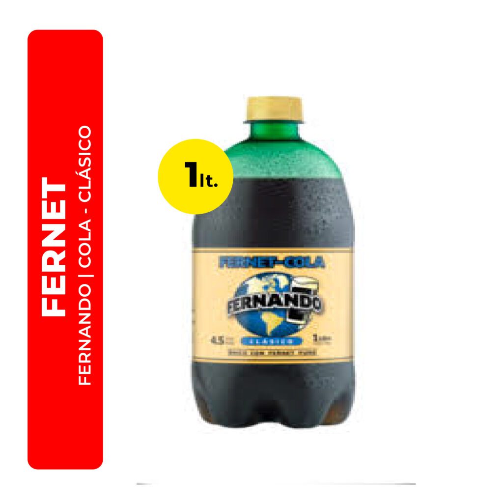 FERNET-COLA FERNANDO CLÁSICO 1L - El Ahorro Online