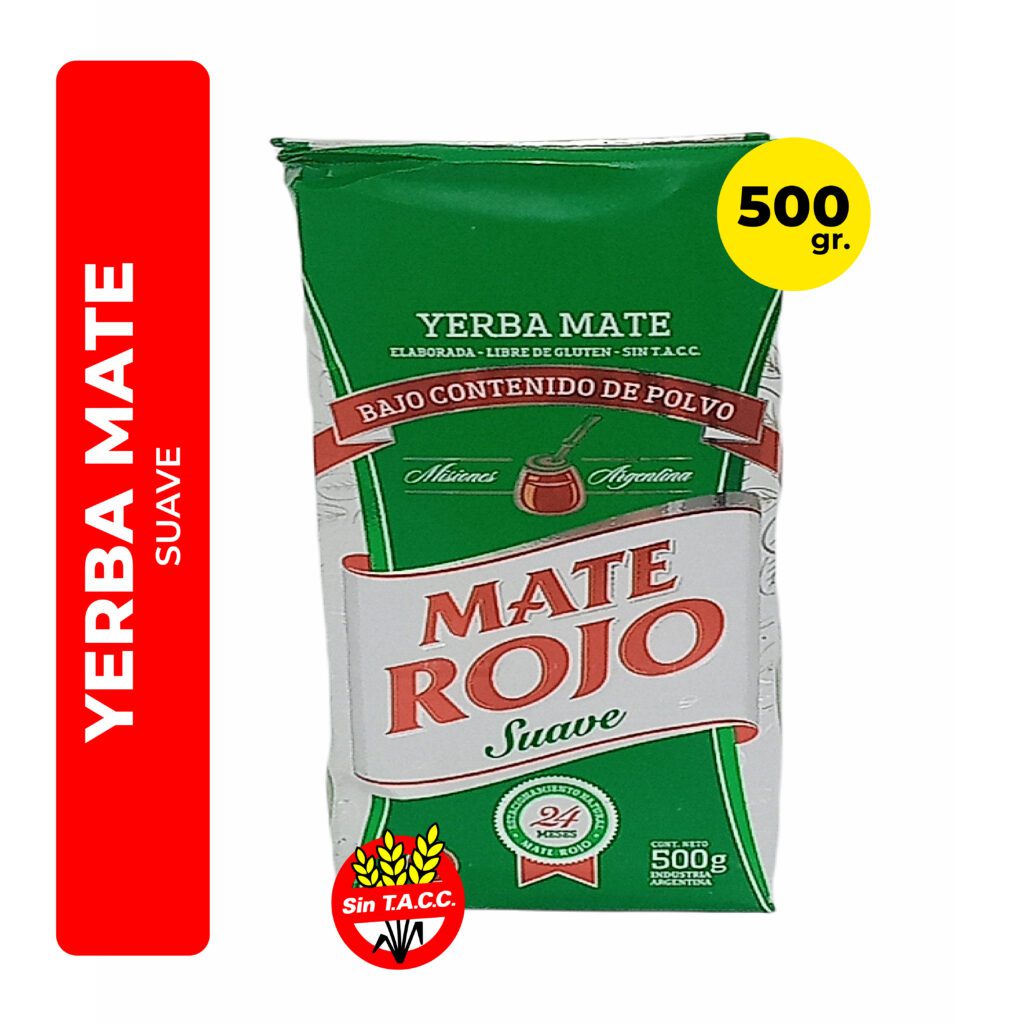 YERBA MATE ROJO SUAVE 500G - El Ahorro Online